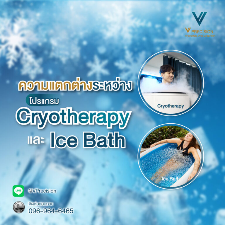 ความแตกต่างระหว่าง Cryotherapy กับ Ice Bath - V Precision
